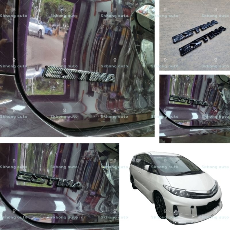 toyota estima acr50 2008-2021 car logo emblem cover pnp carbon fiber ...