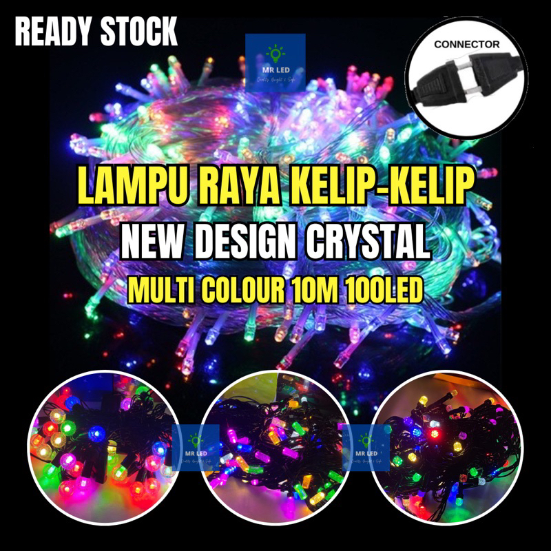LAMPU RAYA | LAMPU KELIP-KELIP 100 LED (LAMPU LIPLAP) LED String Fairy ...