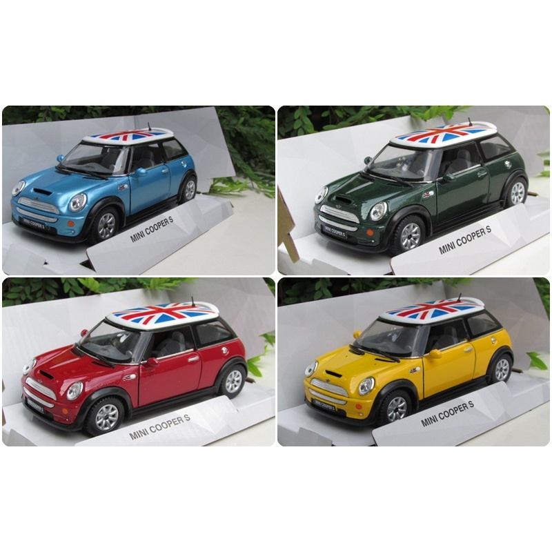 Kinsmart (12cm) Diecast Car 2002 Mini Cooper S w/ UK flag printing ...