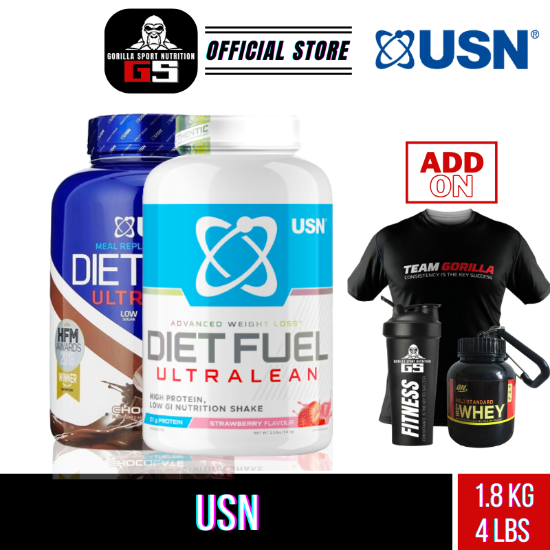 USN Diet Fuel UltraLean Meal Replacement Shake Weight Control Shake ...
