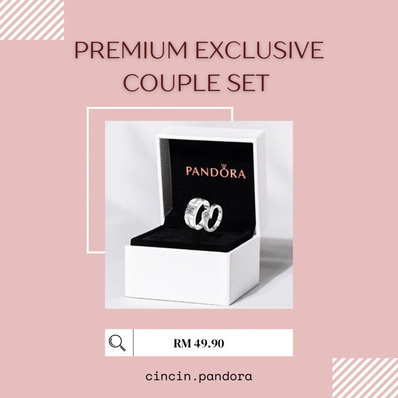 PANDORA MURAH COUPLE SET RING | Shopee Malaysia
