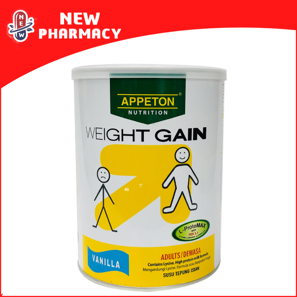 APPETON Weight Gain for Adult - Vanilla (450g) | Shopee Malaysia