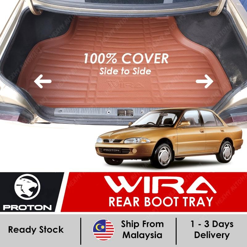 Proton Wira Sedan 100% Custom Fit Car Rear Bonnet Boot Tray Trunk Cargo ...