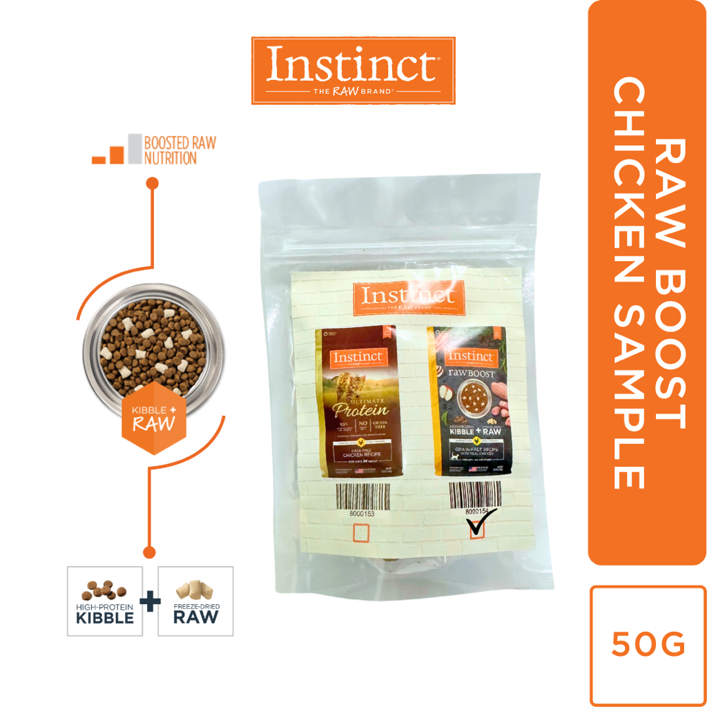 Instinct 50g Cat Raw Boost Chicken Sample | Shopee Malaysia