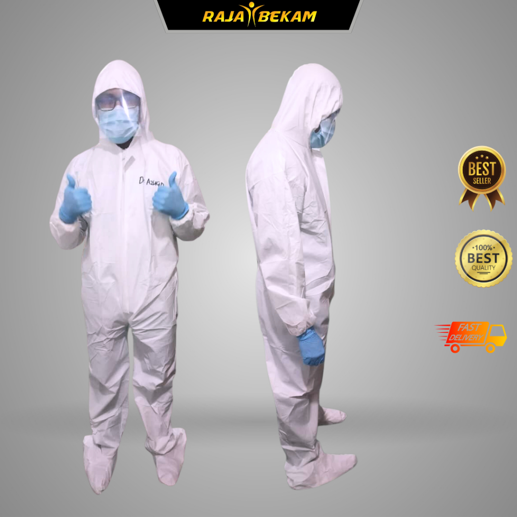 Hazmat Suite PPE Full coverage & safety cloths (Ready Stock) | Shopee ...