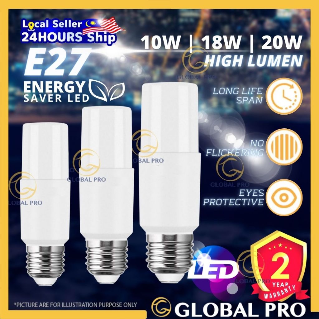 LED STICK BULB 10W/ 18W/ 20W E27 LED Bulb Light LED bulb Downlight Mentol Lampu LED lamp Lampu ...