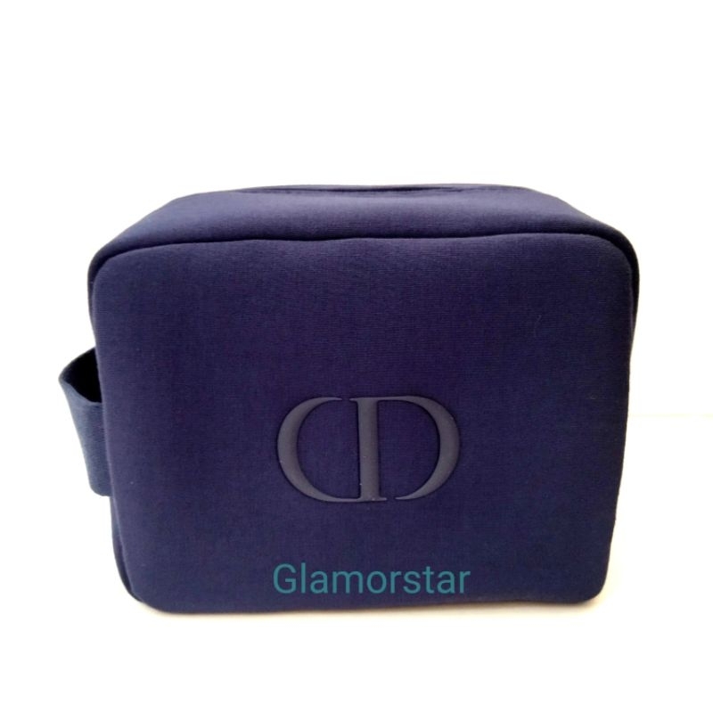 CD Cosmetic / Makeup / Toiletries Soft Large Pouch - Navy Blue (100469 ...