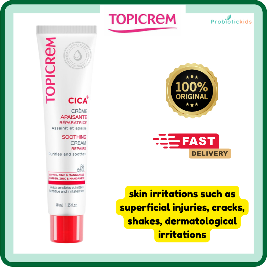 Topicrem CICA Soothing Cream | 40ML | EXP: 07/27 | Soothes skin ...
