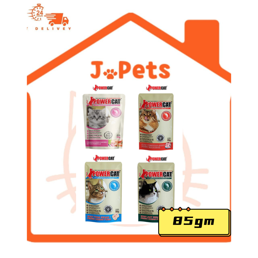 Powercat Cat Wet Food Pouch 85g - Makanan Kuching Basah | Shopee Malaysia