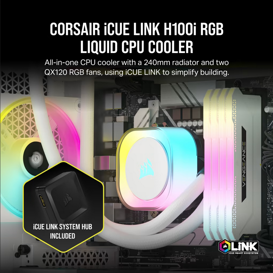 Corsair iCUE Link H100|H150|H100i|H115i|H150i|H170i|ELITE CAPELLIX|XT ...