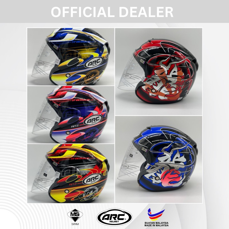 ARC Ritz YF Design Helmet | Shopee Malaysia