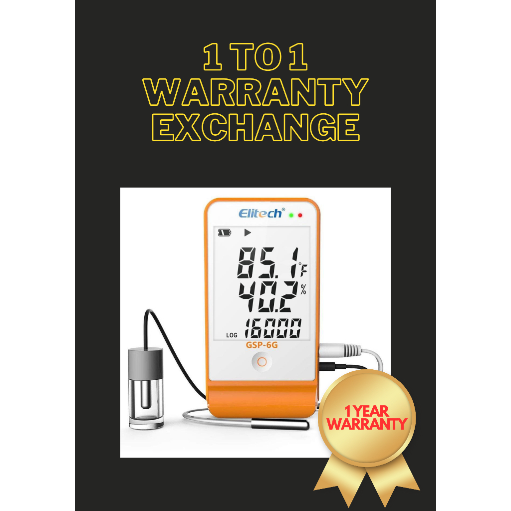 Elitech Vaccine Datalogger with Glycol bottle probe Temperature ...