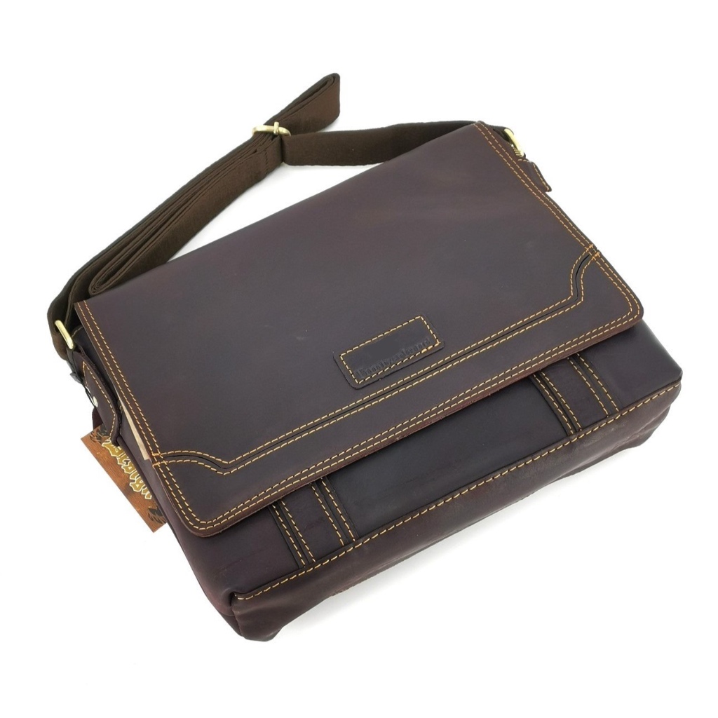 Leather Bag Genuine Sling Beg. Bag Men Shoulder Bag Sling Bag Kulit ...