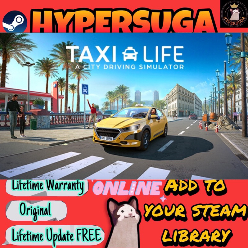 Taxi Life: A Cab Driving Simulator STEAM | PC Original Game Account ...
