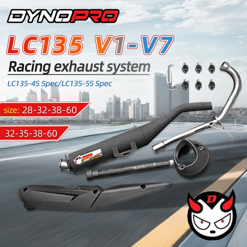 Dynopro LC135 V1-V7 V4 Turbo V5 Spec Exhaust Pipe Cover Silencer ...