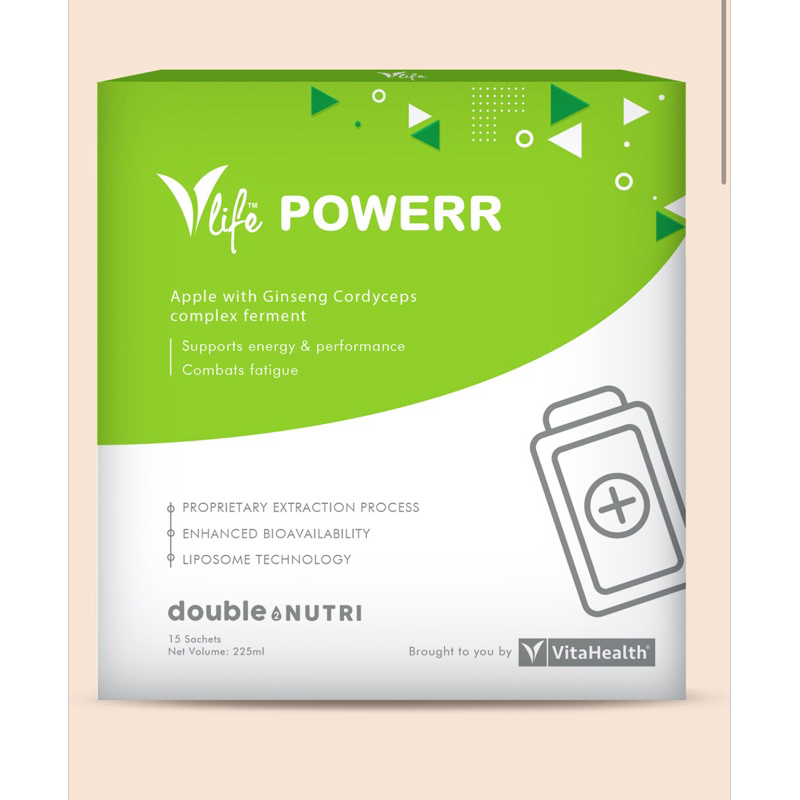Vitahealth Vlife Powerr 15S [ENERGY BOOSTER] [VITAMIN B COMPLEX] [GINSENG] [CORDYCEPS] | Shopee ...
