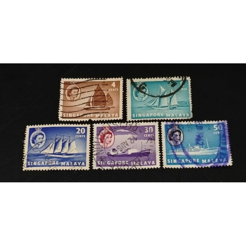 Setem 1955 Singapore Malaya (5 pcs) | Shopee Malaysia