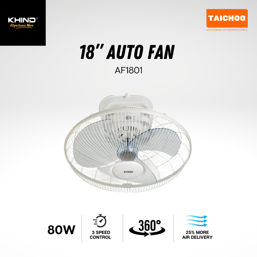 Khind 18” Auto Fan AF1801 | Shopee Malaysia
