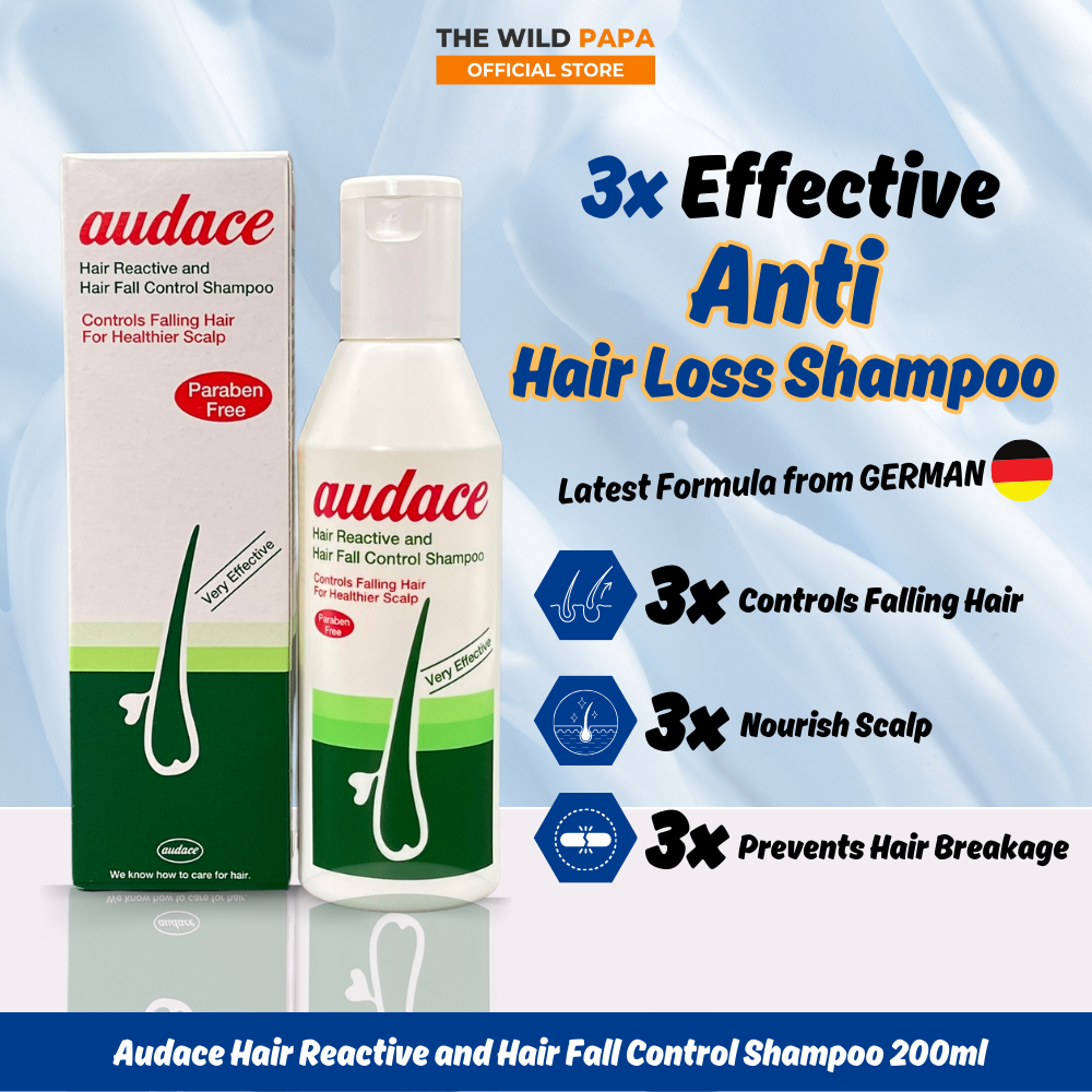 AUDACE Hair Reactive and Hair Fall Control Shampoo 200ml Hair Growth ...