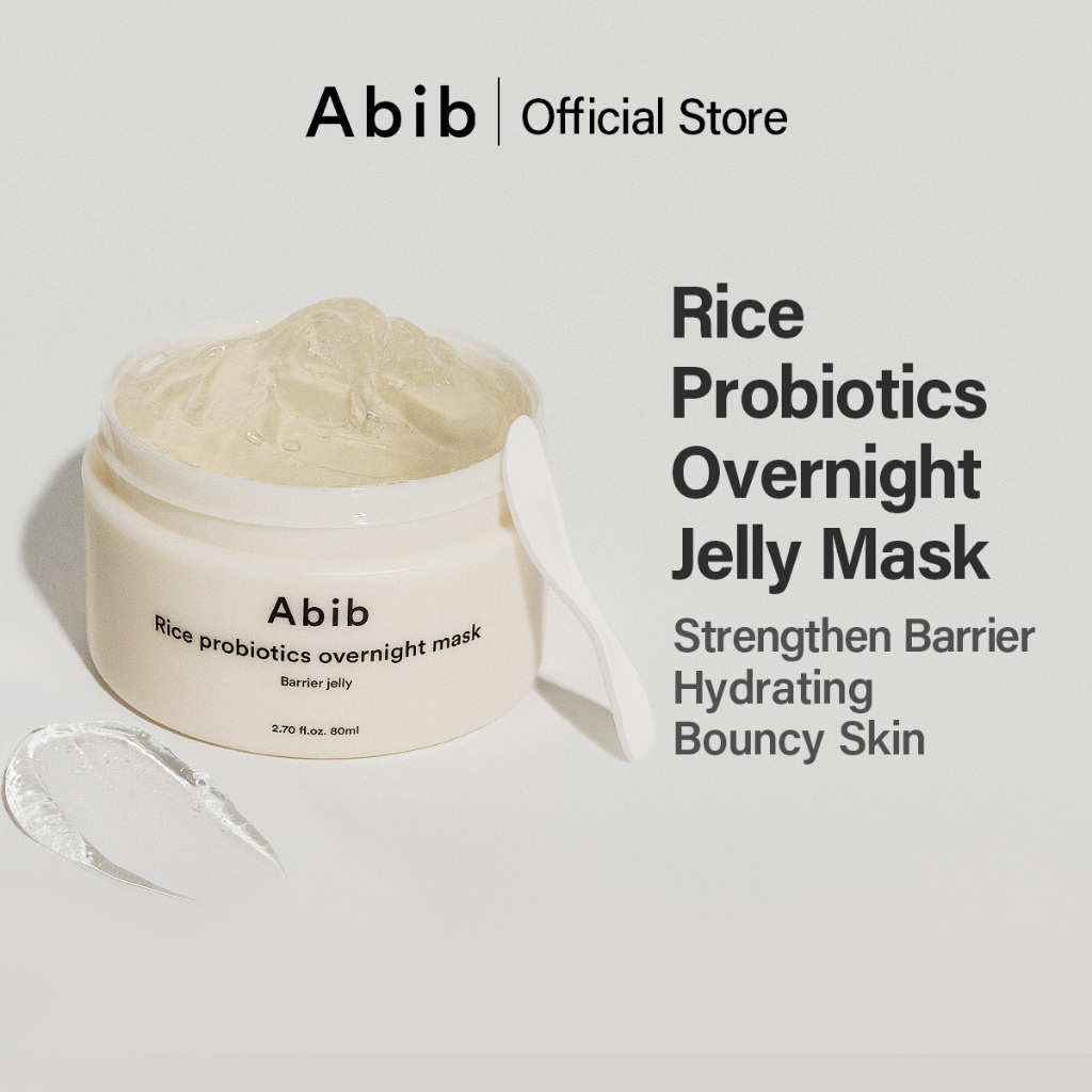 Abib Rice Probiotics Overnight Mask Barrier Jelly (80ml) | Shopee Malaysia