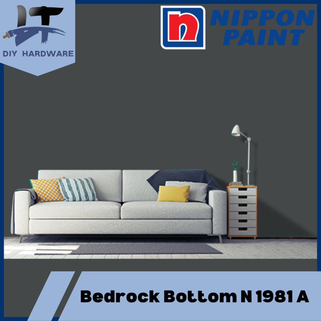 1L / 5L Nippon Paint Bedrock Bottom N 1981 A For Interior Wall Paint ...