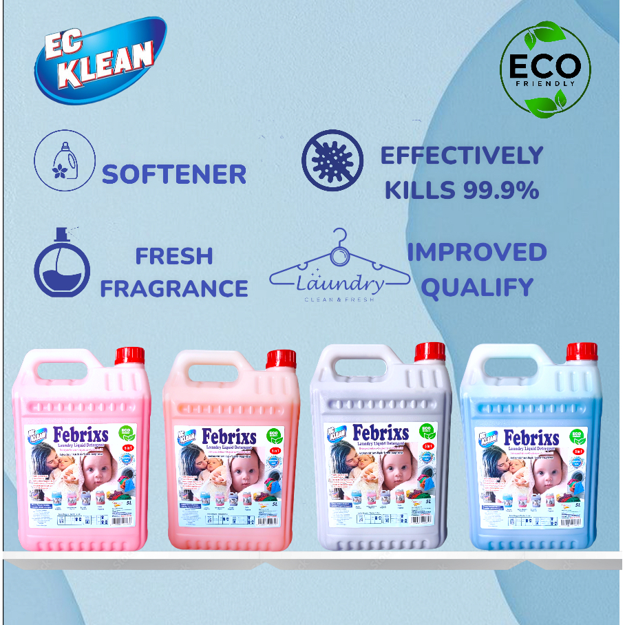 EC CLEAN Laundry Premium Liquid Detergent 5kg | Shopee Malaysia