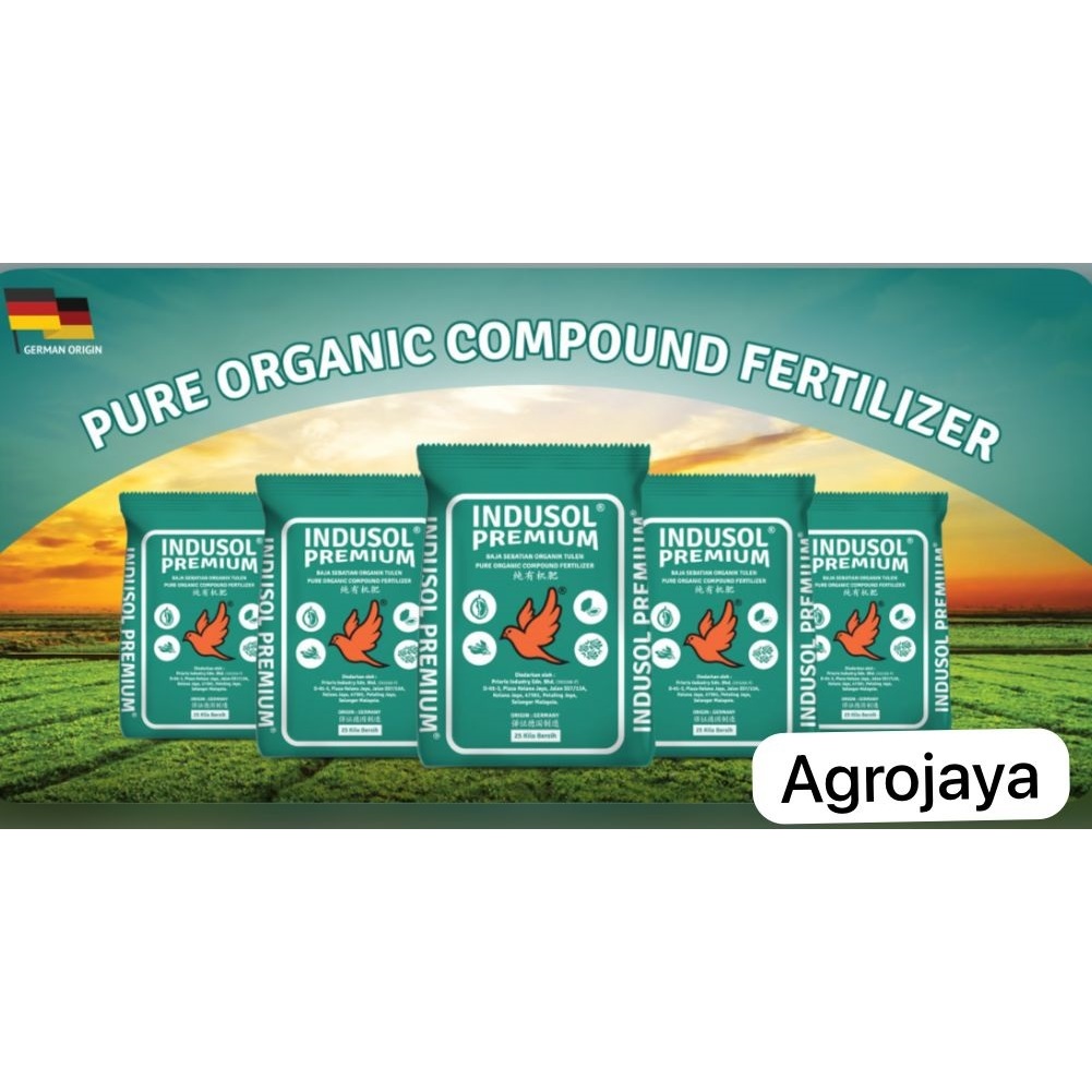 (25kg)INDUSOL PREMIUM PURE ORGANIC COMPOUND FERTILIZER (INDUSOL PREMIUM ...