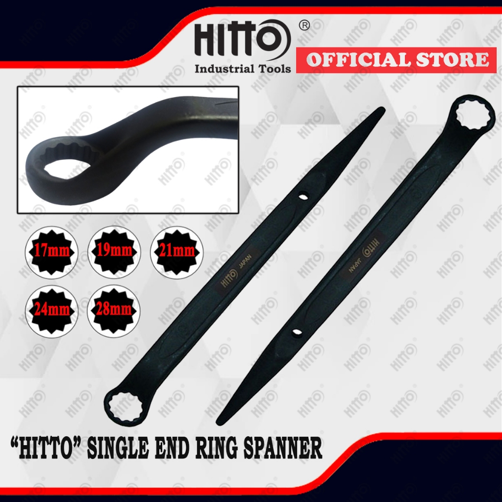 [ HITTO ] SINGLE END RING WRENCH / HITTO HEAVY DUTY IMPACT OFFSET ...