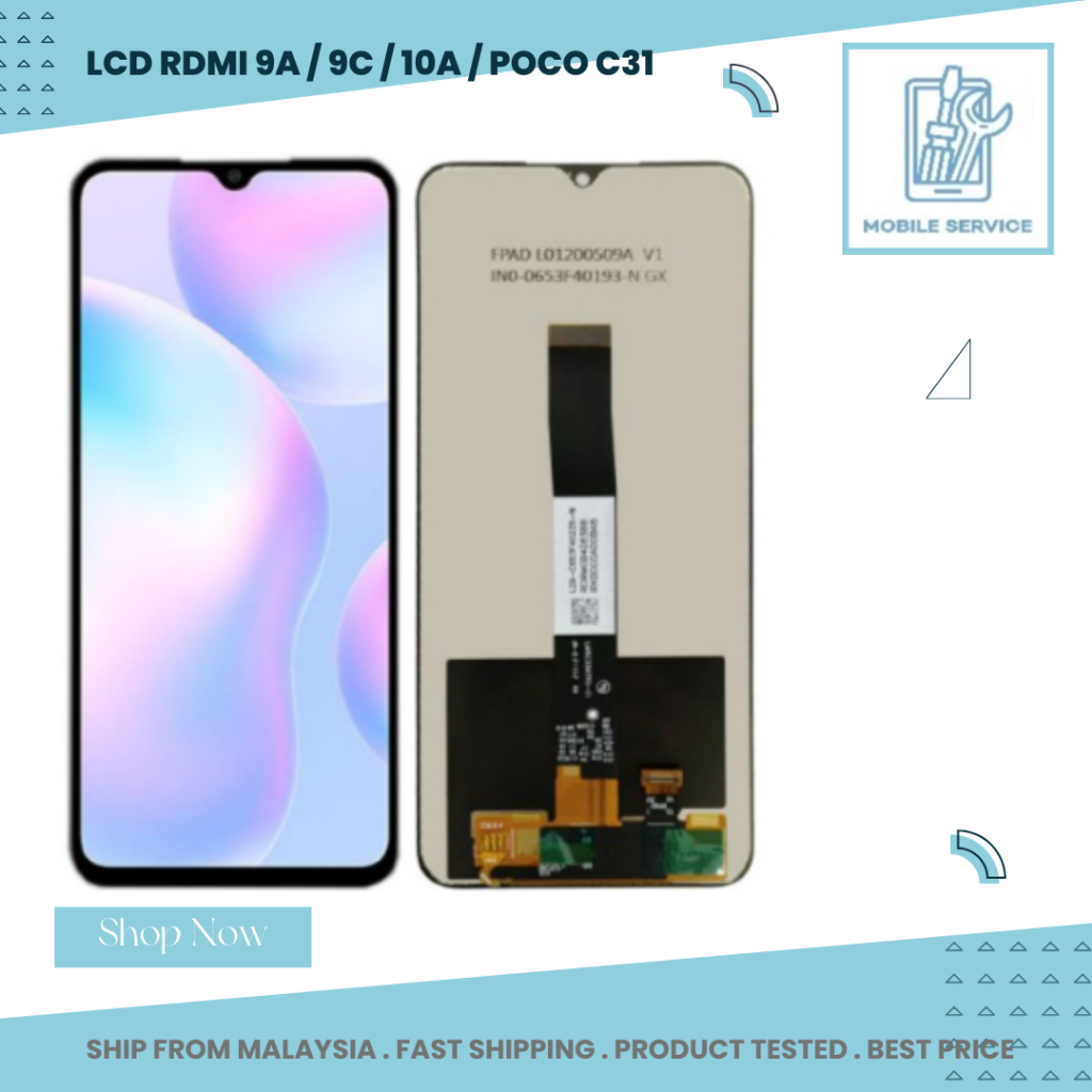 LCD REDMI 9A / 9C / 10A / POCO C31 Display + Touch Screen Digitizer Repair Sparepart Replacement ...