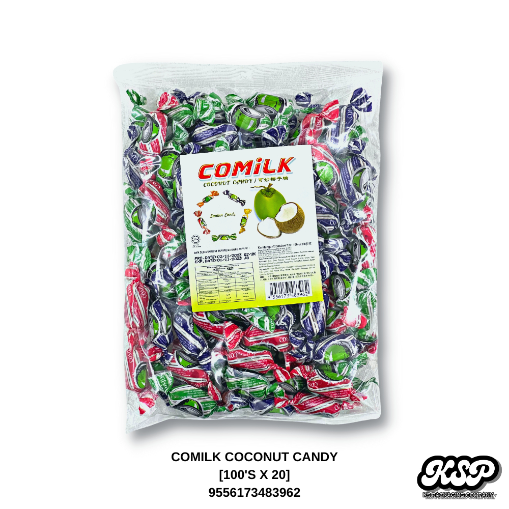 100pcs Khee San Comilk Coconut Candy 奇新可妙椰子糖 Halal | Shopee Malaysia