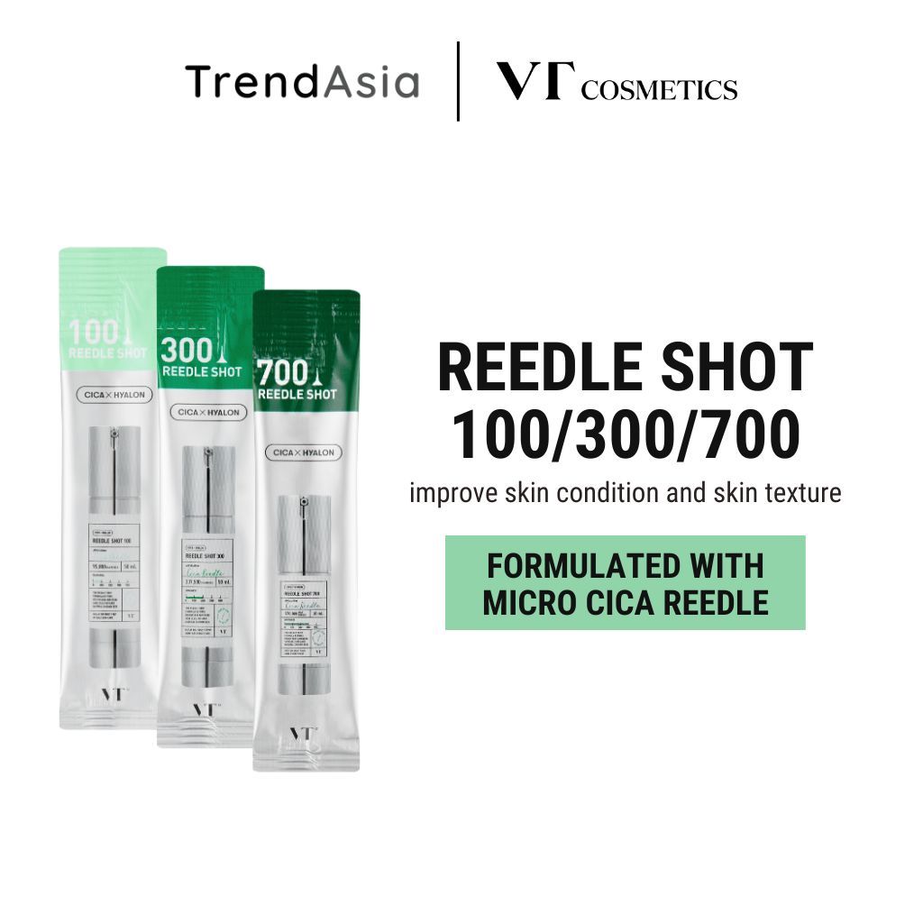 VT Reedle Shot 100 300 700 Microneedle Serum Skin Starter Renewal Hydrating Cica Moisturize ...