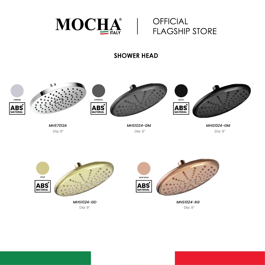 Mocha head shower MHS7012A Hand shower head shower mandi tandas bilik ...