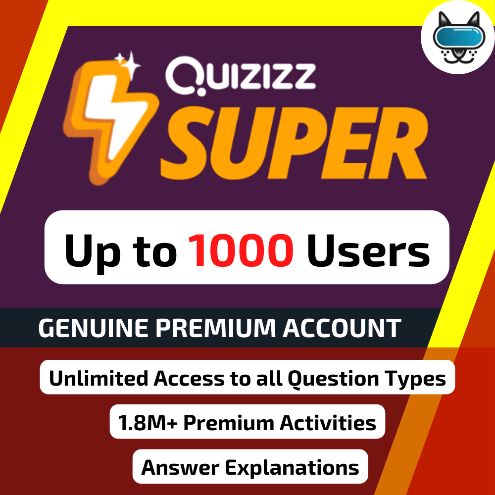 Quizizz Individual (Super) Premium Account 7 Days Up to 1000 players ...