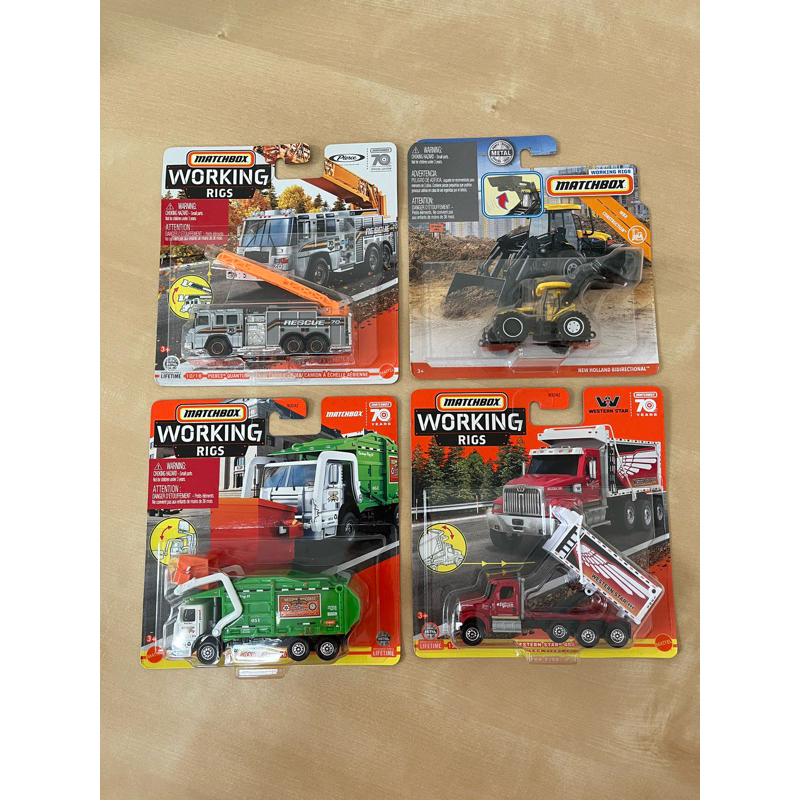 Matchbox WORKING RIGS Pierce / Excavator / Mobile Crane ~ Choose ...