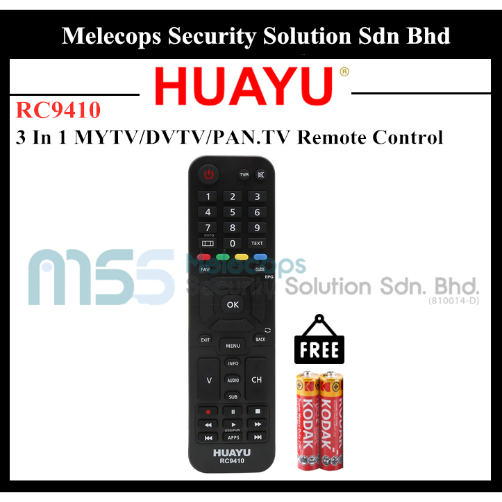 HUAYU Universal Remote Control Multi Replacement For MYTV / DVTV / PAN ...
