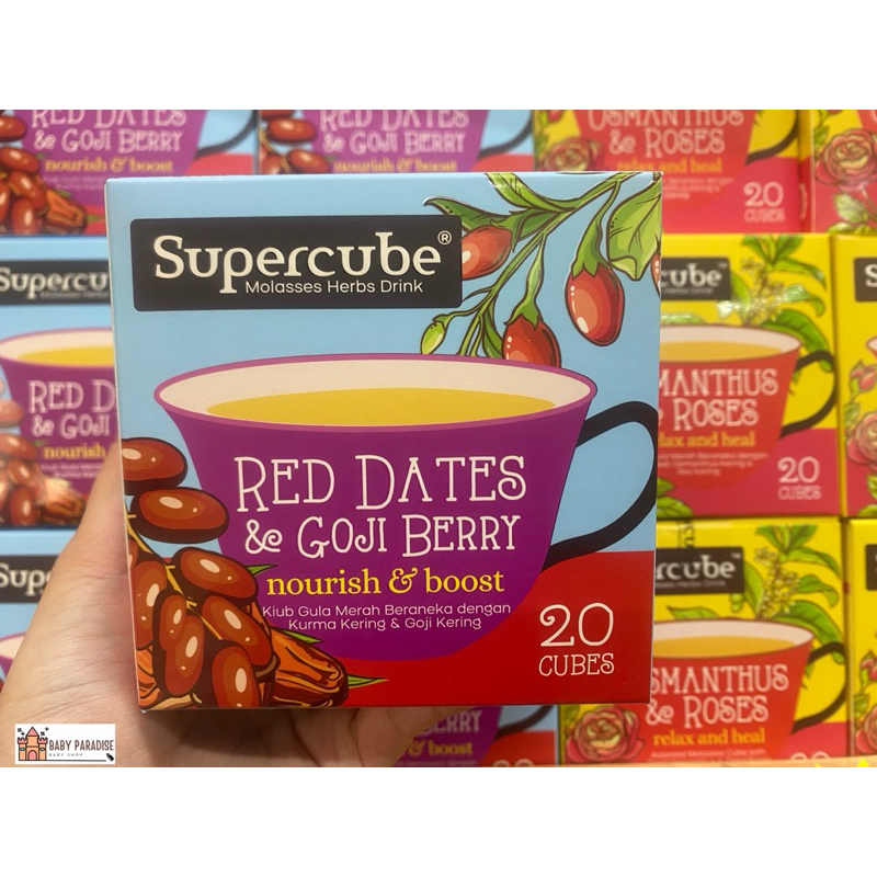 SUPERCUBE - RED DATES & GOJI BERRY (Nourish&Boost) | Shopee Malaysia