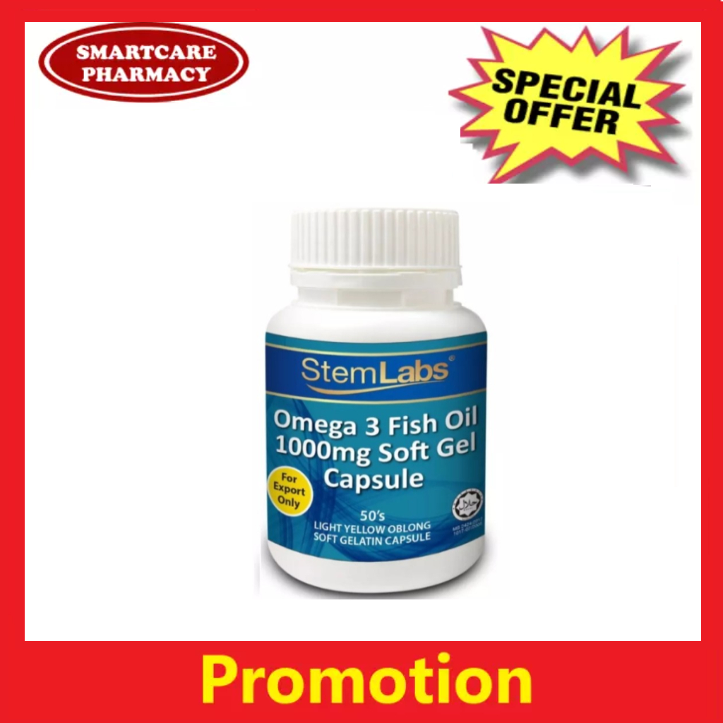 [NEW] StemLabs Omega 3 Fish Oil 1000mg 50 Capsules | Shopee Malaysia