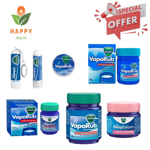 Vicks Vaporub ( 10G | 25G | 50G | 100G ), Vicks Keychain & Vicks Baby ...