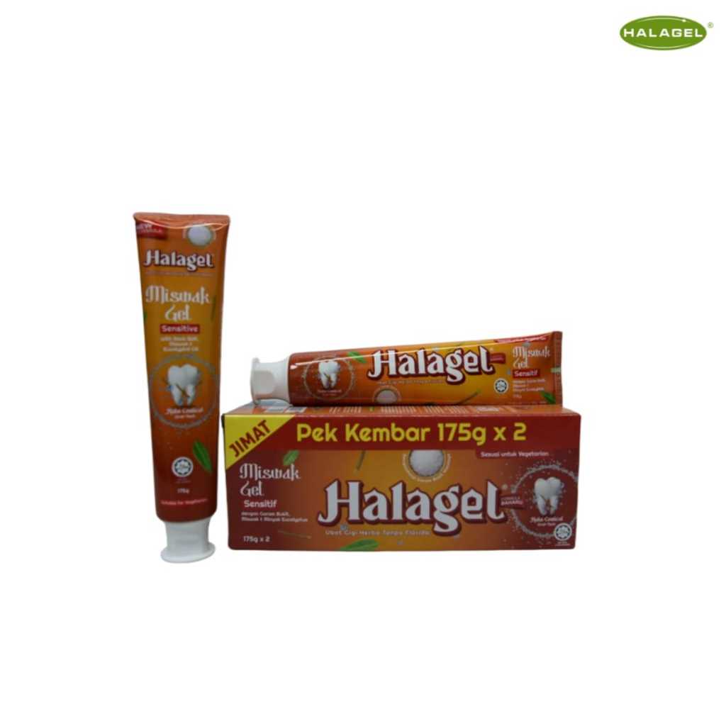 Halagel Miswak Gel TWINPACK 175g+175g (Sensitive) - Non-Fluoridated ...