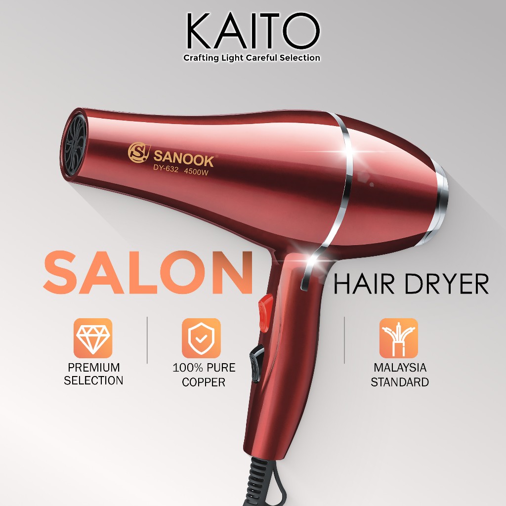 KAITO Professional Salon Hair Dryer Pengering Rambut 3000W 3600W 4000W ...