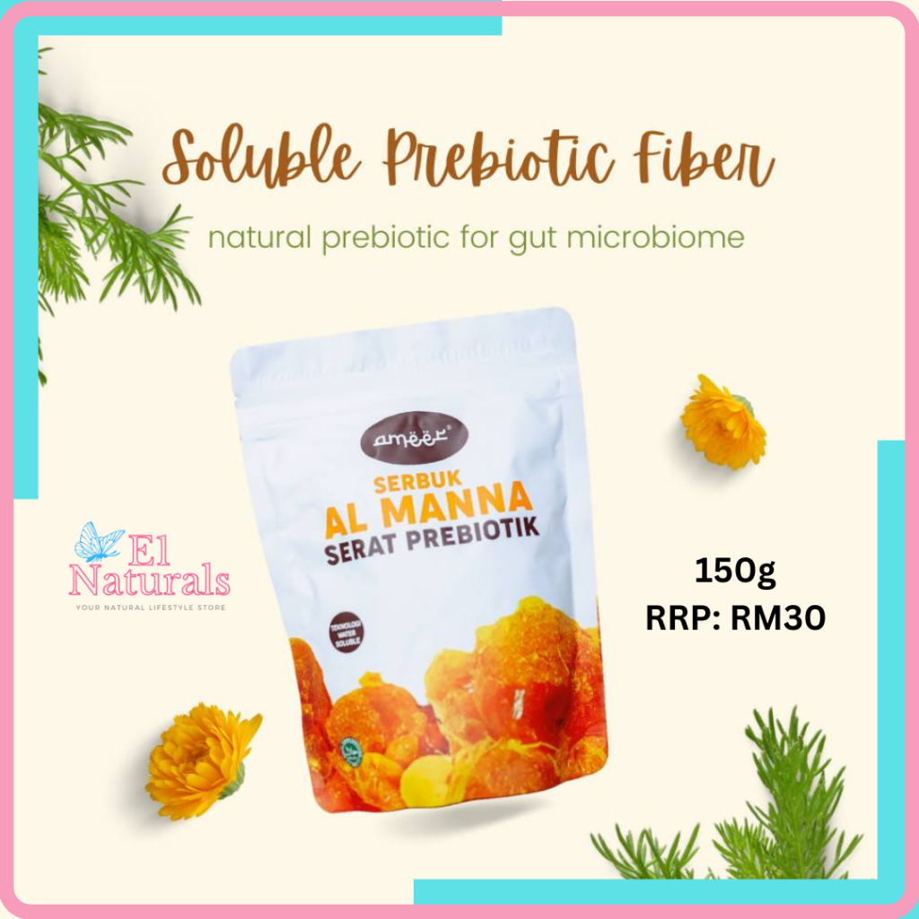 Ameer Al-Manna Serbuk Arabic Gum Serat Prebiotik 150g (Soluble ...