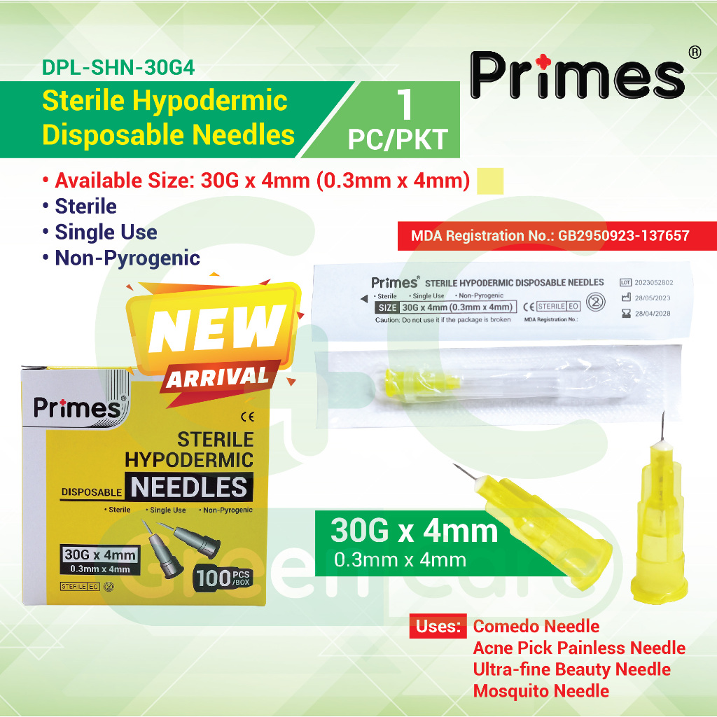 Primes Sterile Hypodermic Disposable Needle (Painless Needles/Sterile ...