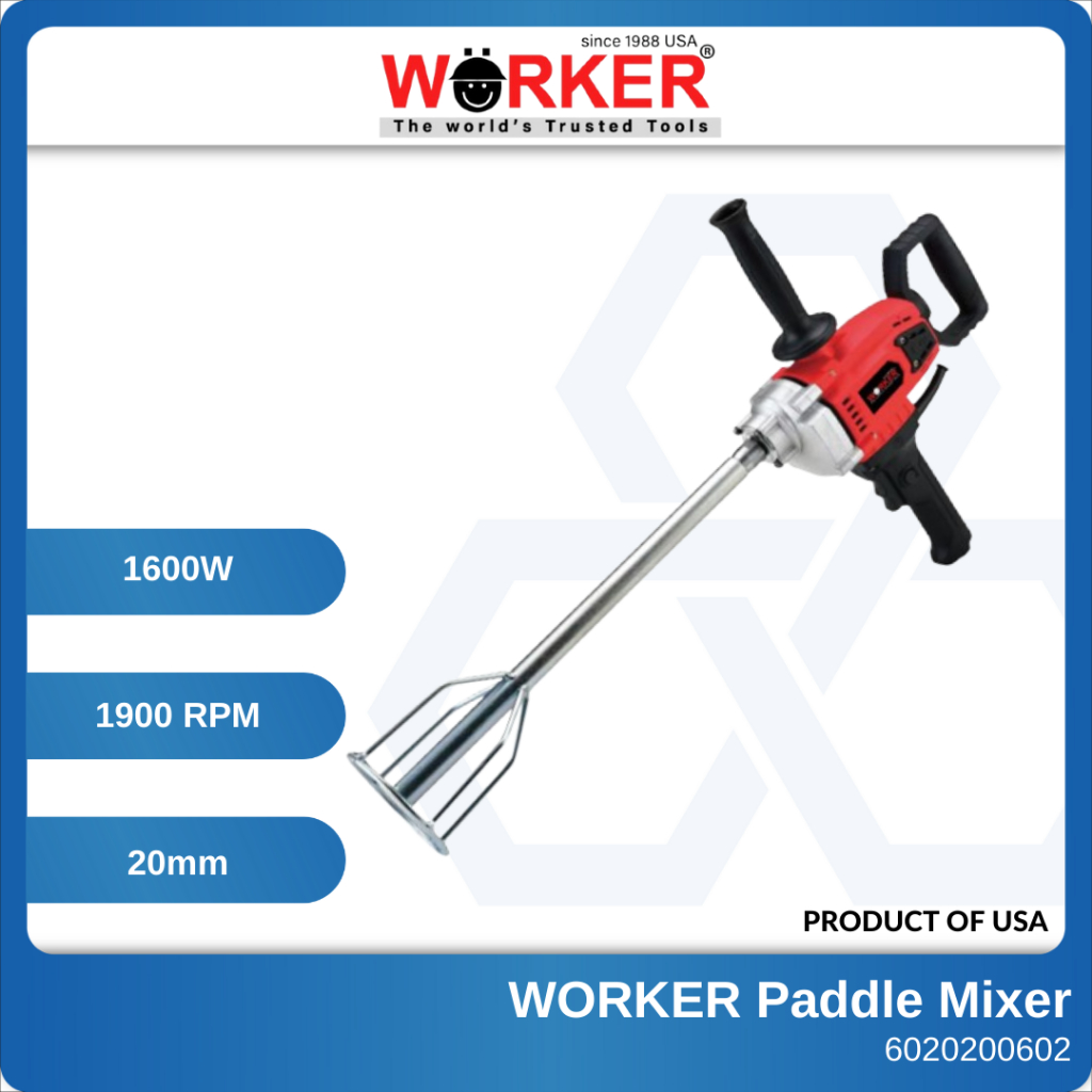 WORKER Electric Paint Mixer Blender Hand Paint Mixer Cement Mixer ...