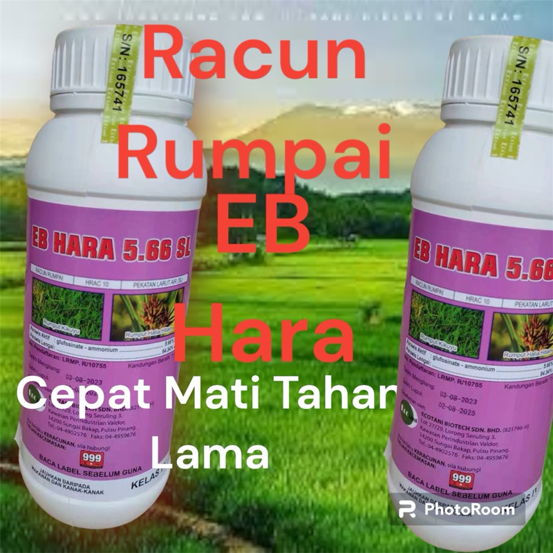 1lit./ Racun EB Hara5.66 / Racun Rumpai / Racun Rumput / Racun Rumput ...