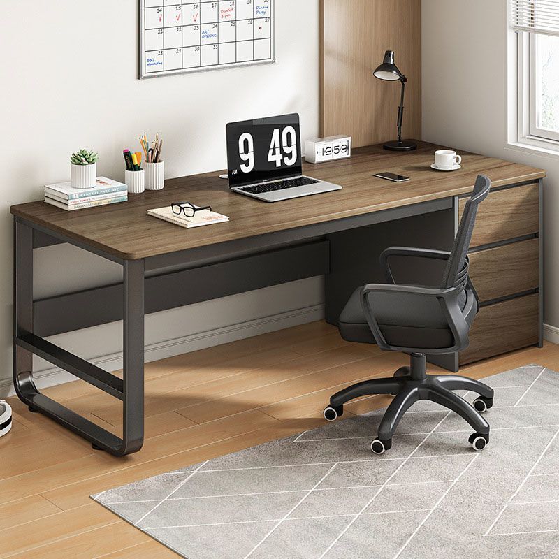 Computer Office Table With Drawer Cabinet Home Study Table Modern ...