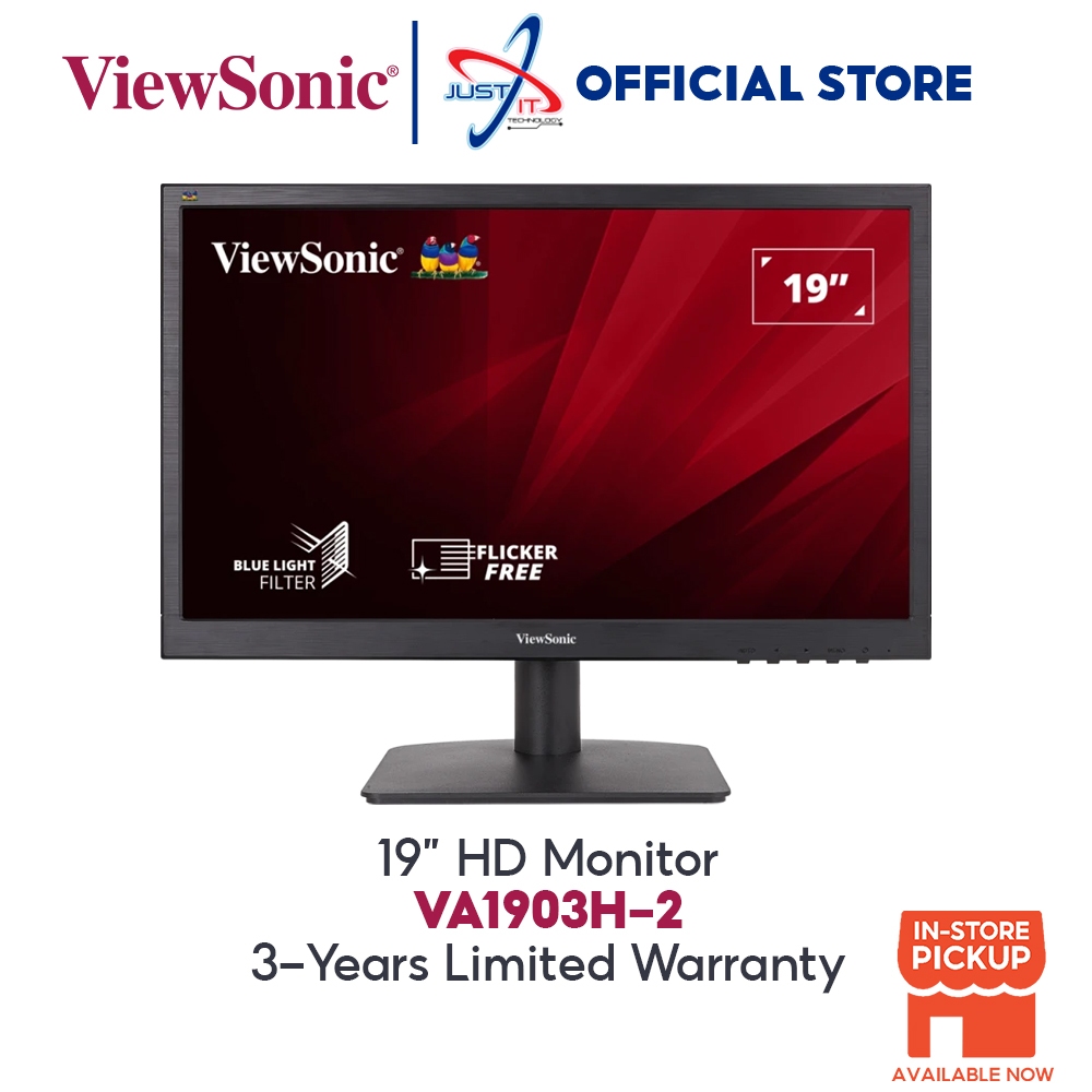 VIEWSONIC VA1903H MONITOR ( 19" HD / 5MS / 60HZ / HD MI + VGA ...