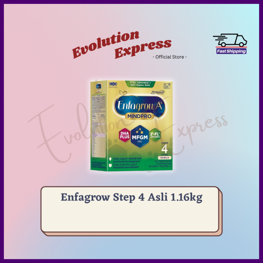 Enfagrow A+ milk powder step 4 vanilla (580g / 1.16kg / 1.74kg)Exp 11/2024 | Shopee Malaysia