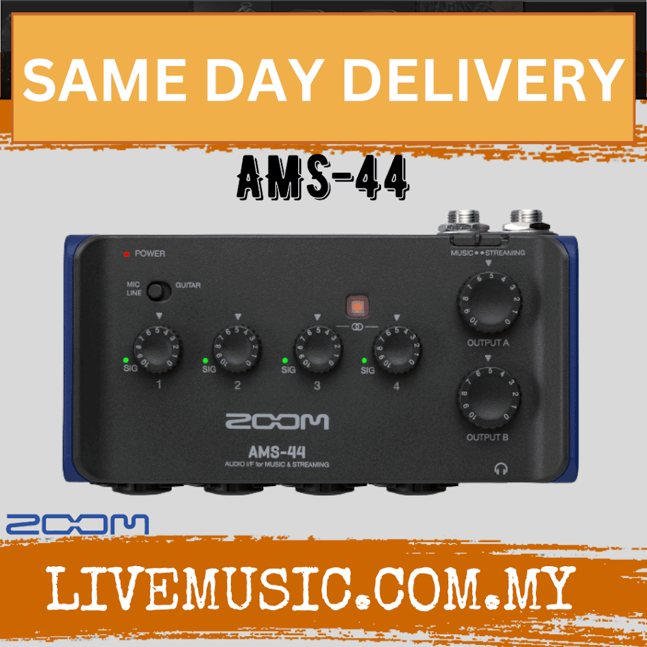 ZOOM AMS-44 USB AUDIO INTERFACE ( AMS44 / AMS 44 ) | Shopee Malaysia
