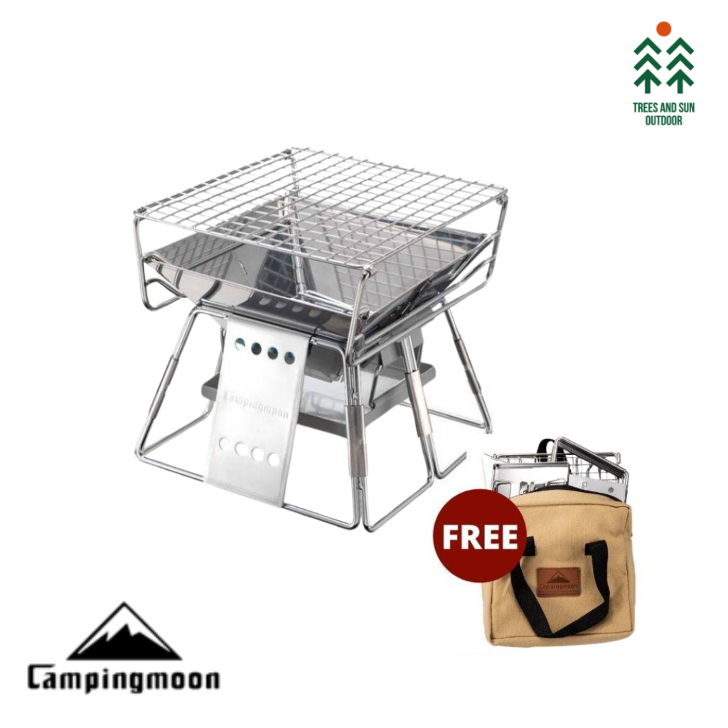 Campingmoon X-Mini Barbecue Portable BBQ Stove | Shopee Malaysia