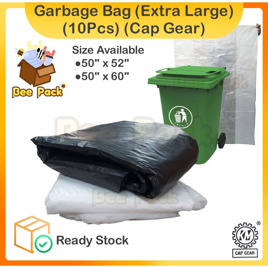 HDPE Garbage Bag /Plastic Packaging Bag /Beg Sampah Besar /Plastik Dobi ...